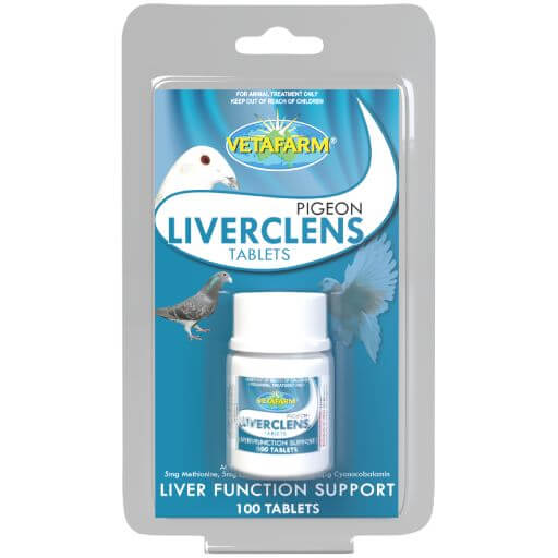 Pigeon Liverclens - Liver Health Support Tablets for Pigeons (Vetafarm ...