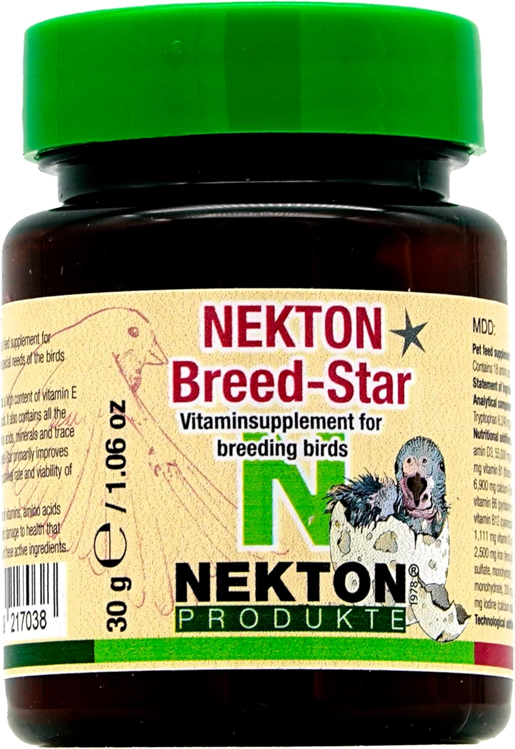 Nekton Breed-Star: Fortified Breeding Supplement for Birds ...