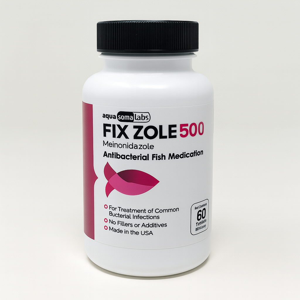 Fish Zole (Metronidazole) 500mg 60 Count Fish Antibiotics ...