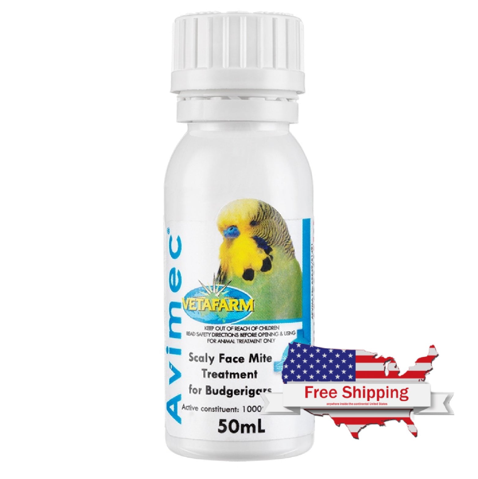 Avimec (Vetafarm): Treatment for Scaly Face Mite for Budgerigars ...
