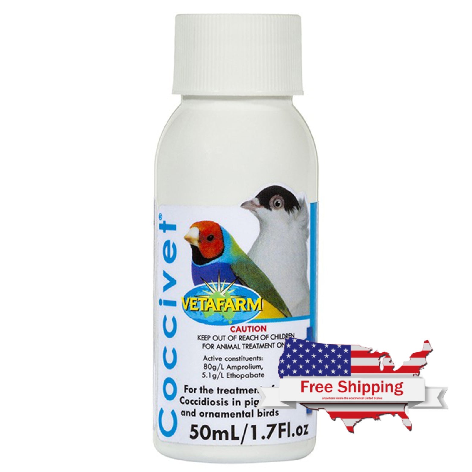Coccivet (Vetafarm) - Effectively Treat Coccidiosis in Pigeons & Pet B ...