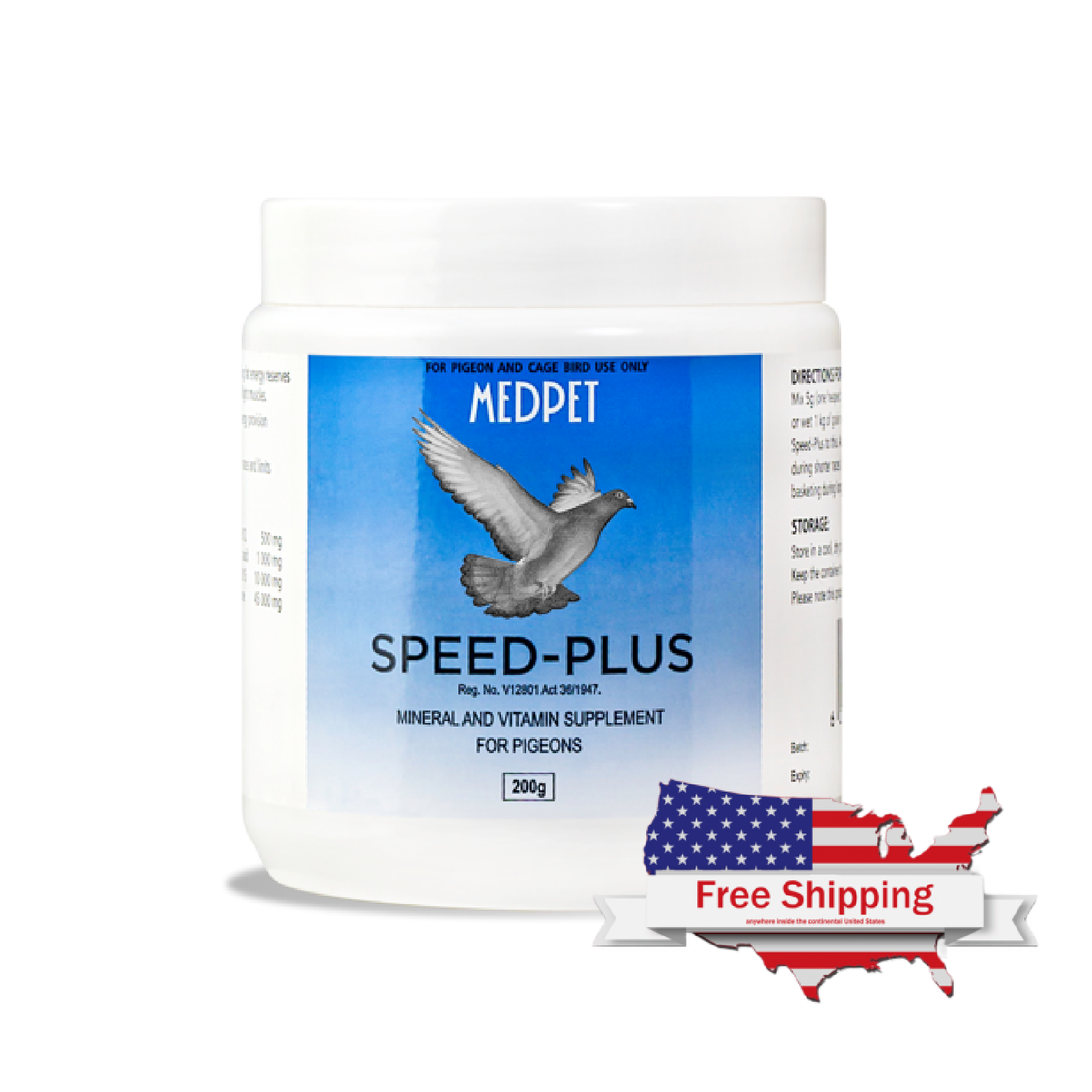 Speed Plus (Medpet) Pigeon Racing Supplement with Mega Vitamin B Compl ...