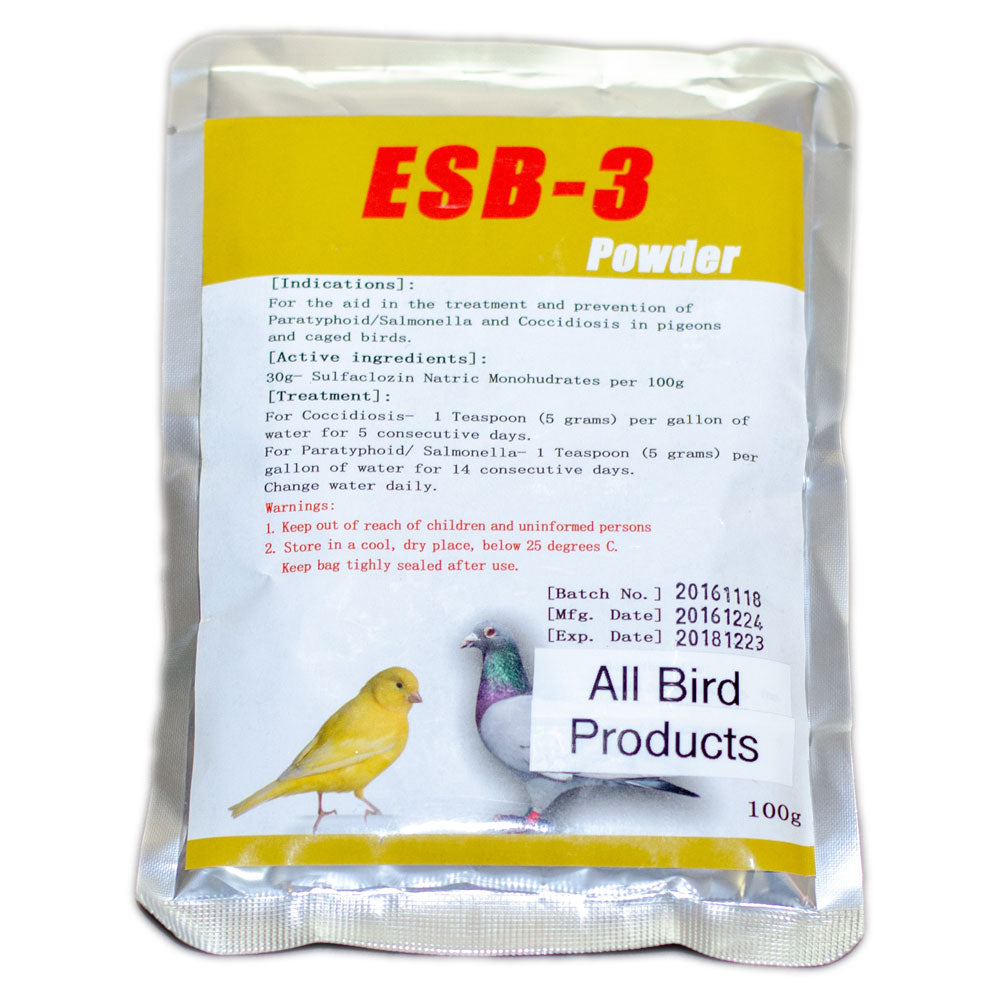 ESB-3 Powder for Birds | Treats Paratyphoid & Coccidiosis in Pigeons ...