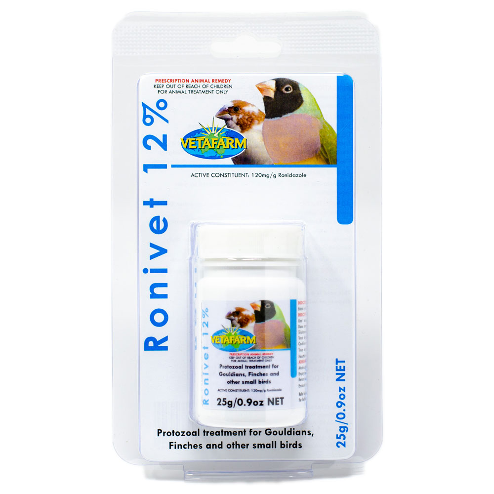 Ronivet-S 12% for Small Birds | Canker Treatment with Ronidazole ...